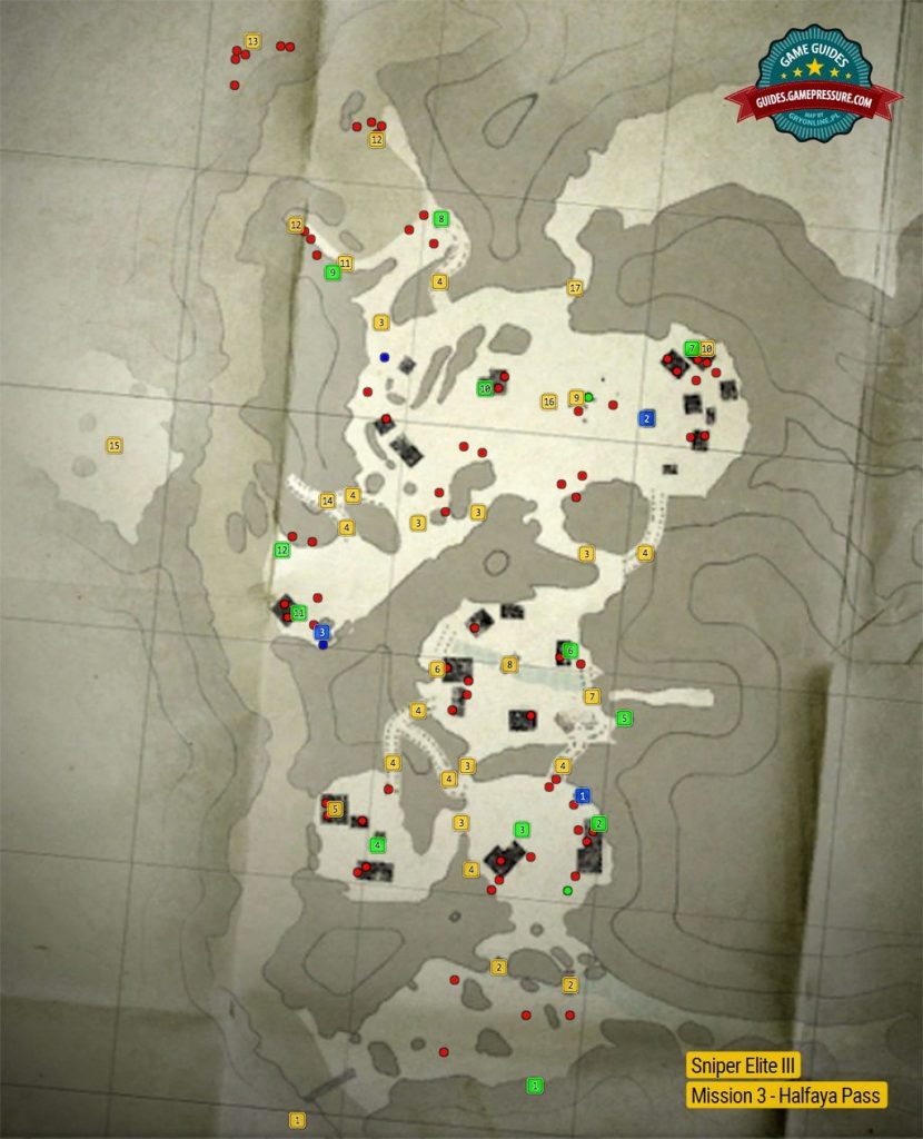『スナイパーエリート3』キャンペーンミッション全マップ一覧のご紹介